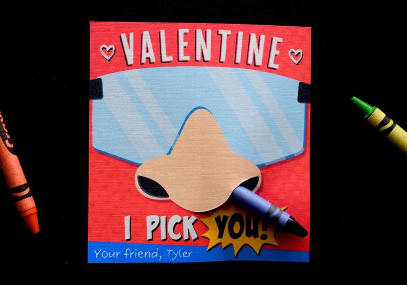 Nose Picking Valentine Valentine I Pick You Children's | Etsy