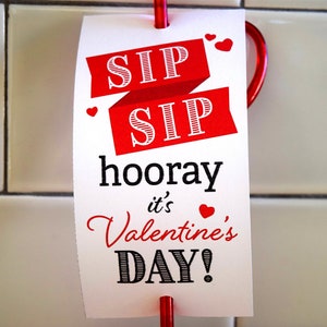 Valentine Straw, Sip Sip Hooray It's Valentine's Day, Children's ...