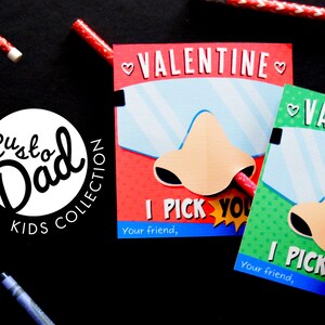 Nose Picking Valentine, Valentine I Pick You, Children's Valentines ...