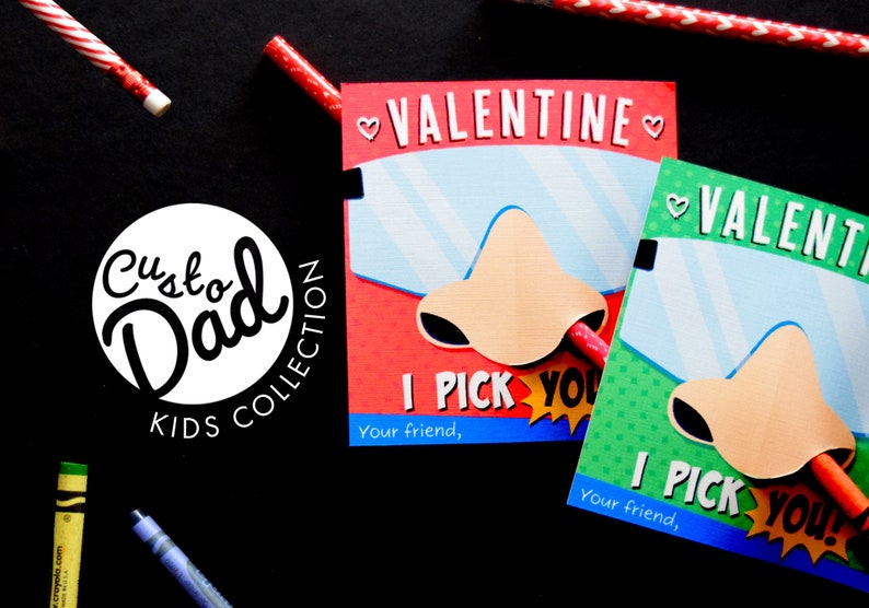 Nose Picking Valentine Valentine I Pick You Children's | Etsy