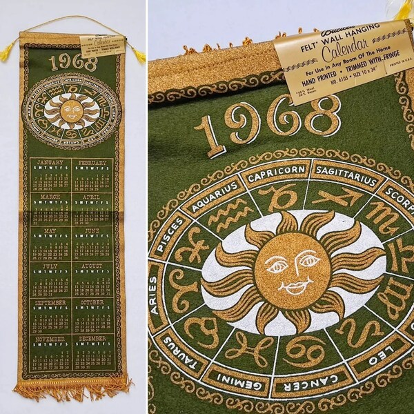 Zodiac Calendar - Etsy