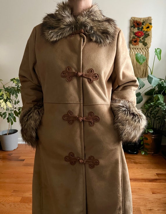 90s/Y2k Tasha Polizzi Penny Lane Faux Fur Coat - Gem