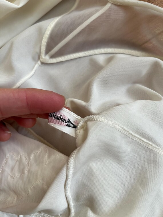 50s/60s Shadowline White Peignoir Nightgown - Gem