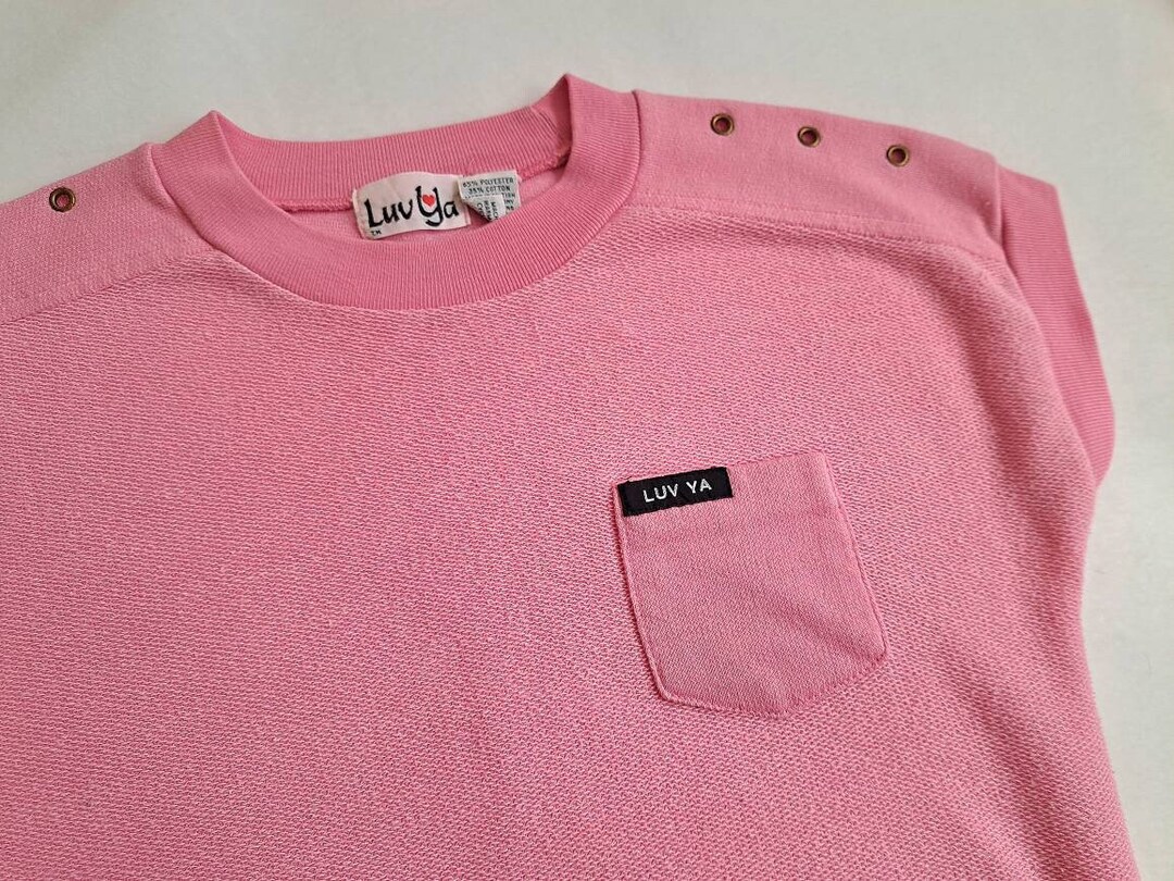 Rare 80s Luv Ya Pink Top - Etsy