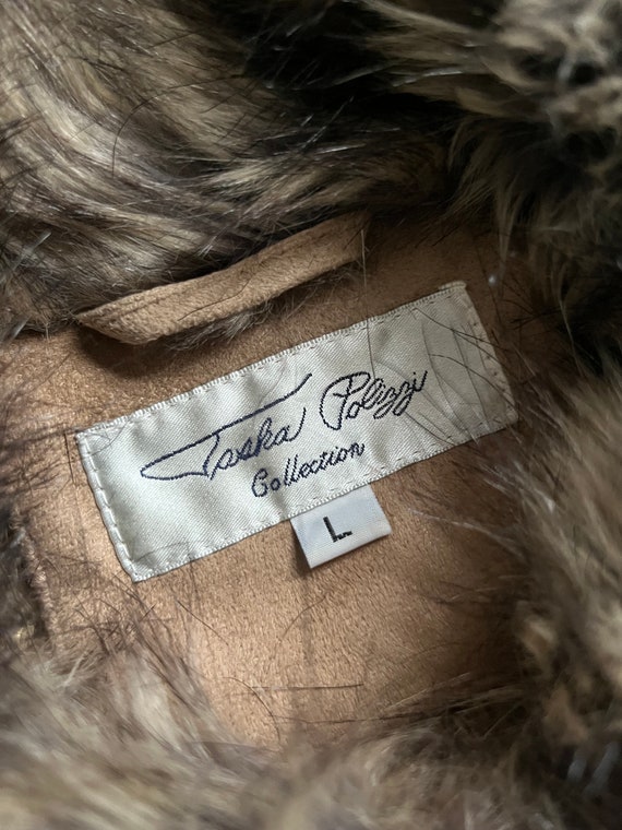 90s/Y2k Tasha Polizzi Penny Lane Faux Fur Coat - Gem