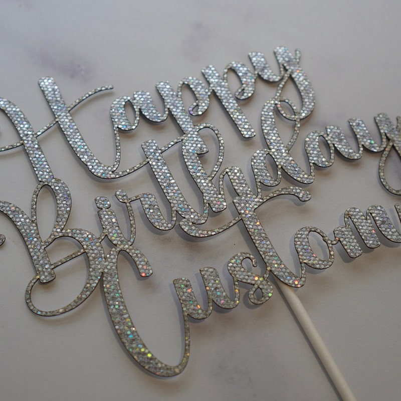 Bling Cake Topper - Etsy