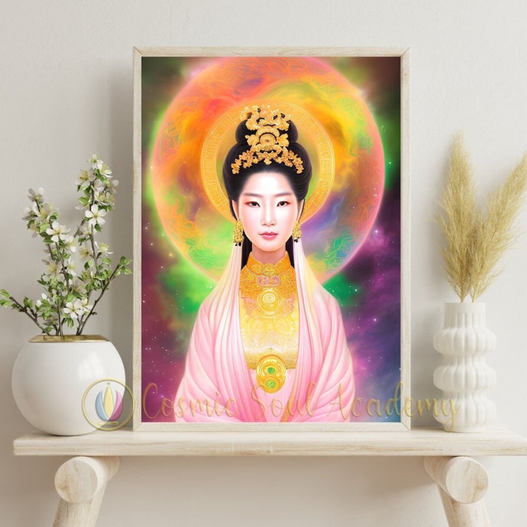 Ascended Master Quan Yin: Radiate Compassion - Digital Poster (A1, A4 ...