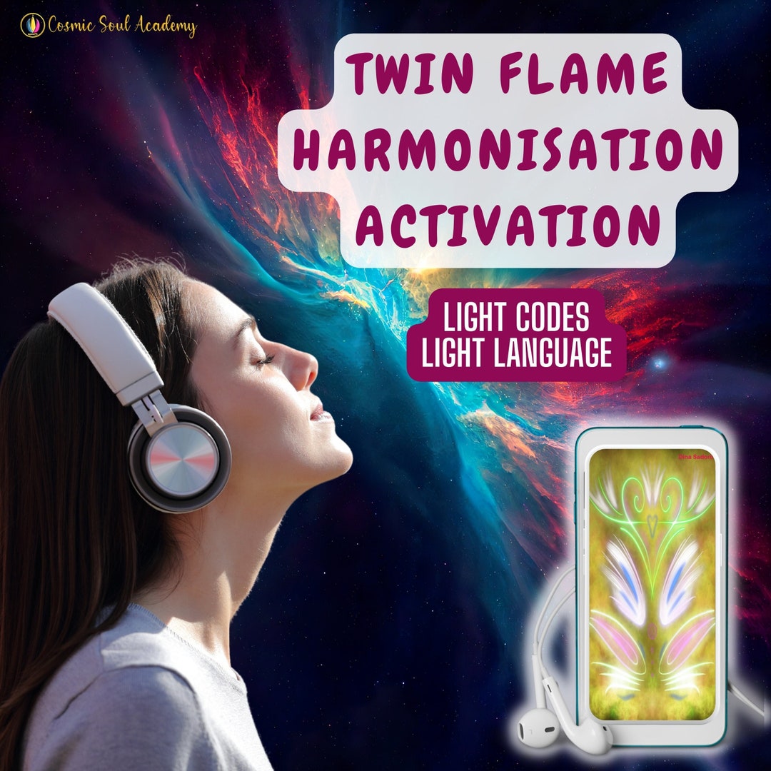 Twin Flame Harmonization: Light Language Activation & Light Codes (digital) - Audio and Image - Etsy