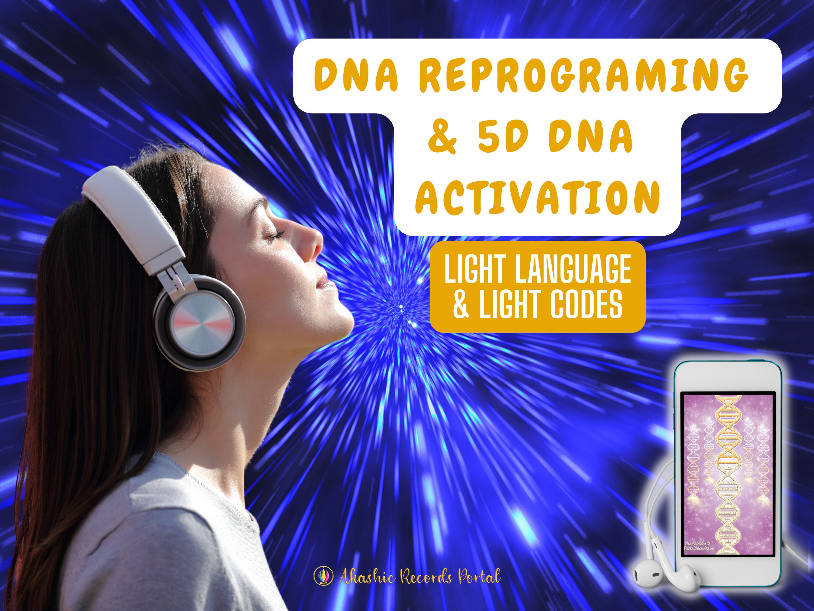 DNA Reprogramming & 5D DNA Activation, Light Codes Activation, Digital Download of Image and ...