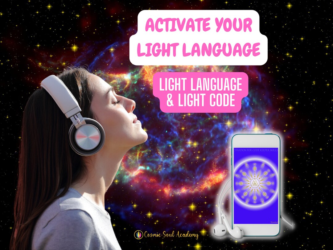 Activate Your Light Language, Instant Digital Download of Light Code Image Plus Light Language ...