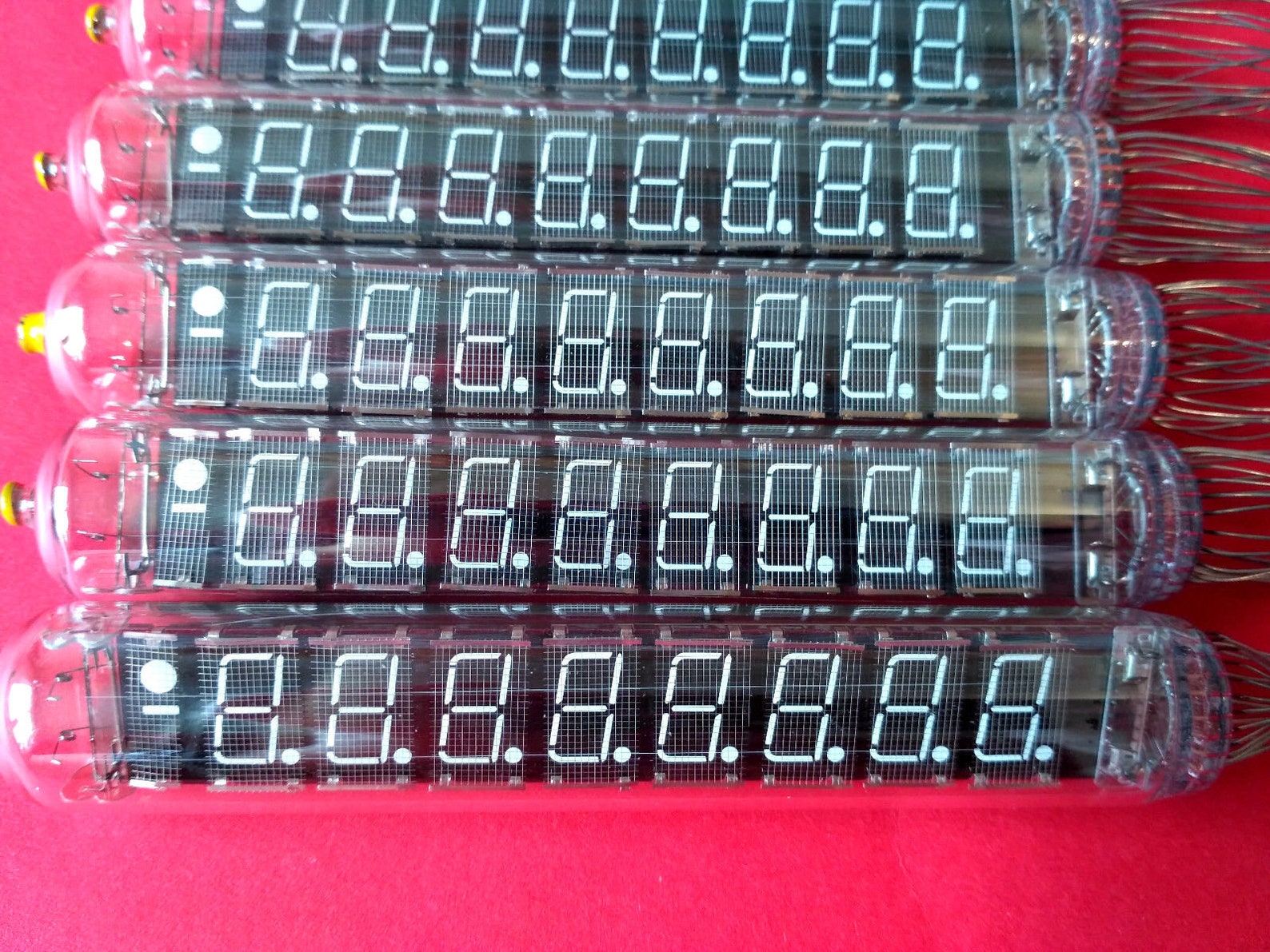 IV-18 IV18 ИВ-18 Nixie Large 7-segment Ussr 8-digit VFD Clock - Etsy UK