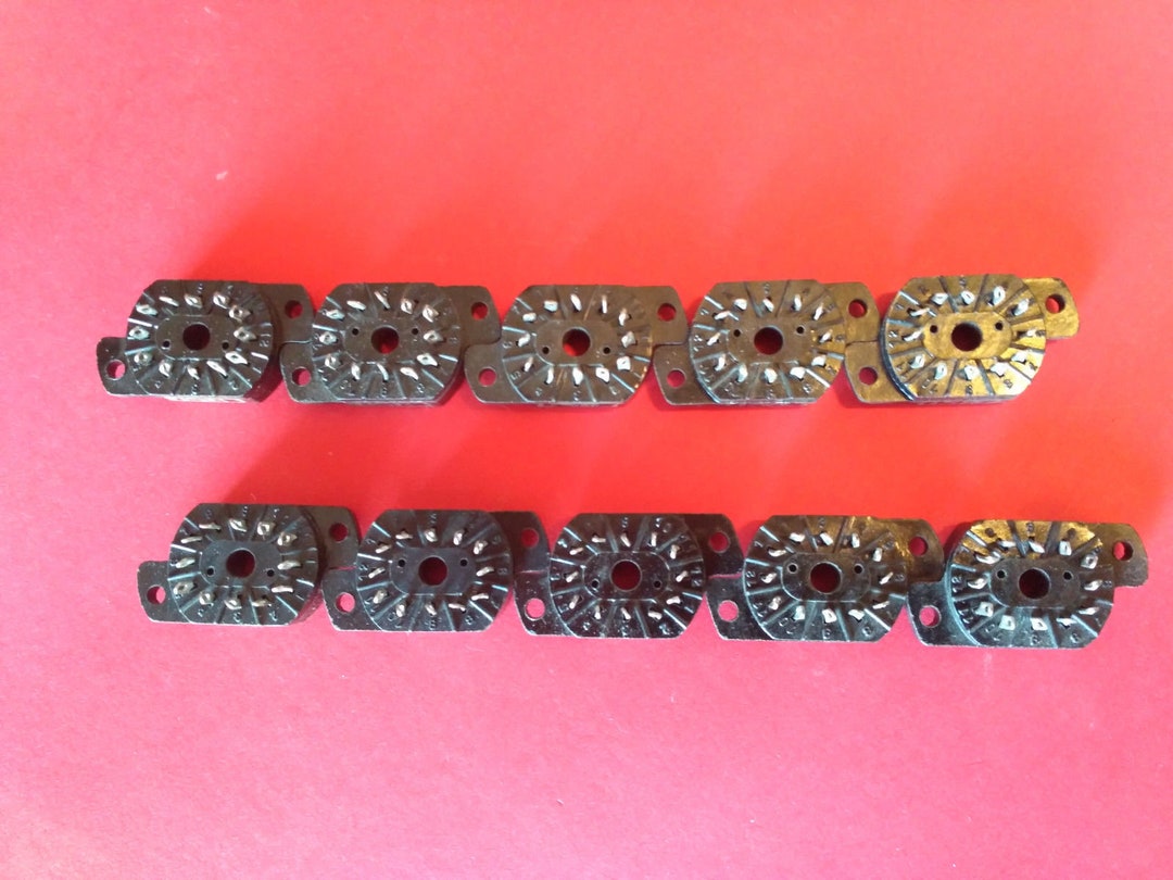 PL31A-P Nixie Tube Socket Black IN12A IN12B IN15A IN15B IV22 USSR Nos ...