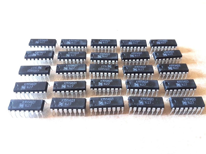 K155ID1 К155ИД1 A-g 74141 Nixie Clock Tube Driver IC High Voltage Chip ...