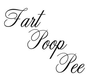 Fart Poop Pee Decal - Etsy