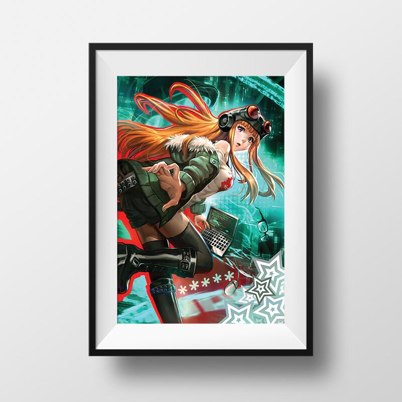 Persona 5 Futaba Sakura Oracle Navi Video Game Poster Print | Etsy