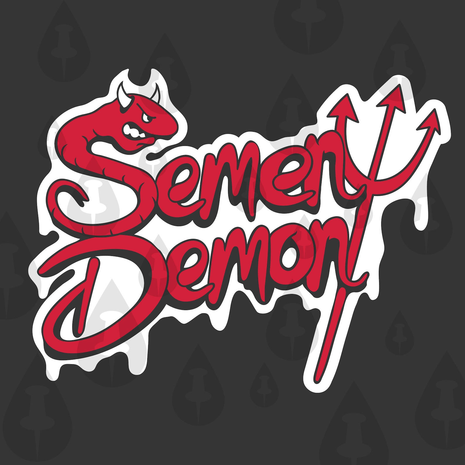 Semen Demon - Funny Devil Cum Cartoon Character Manly Macho Fertile ...
