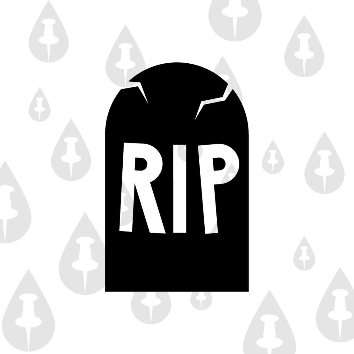 Grave SVG Spooky RIP Halloween Decoration Design for Cricut - Etsy