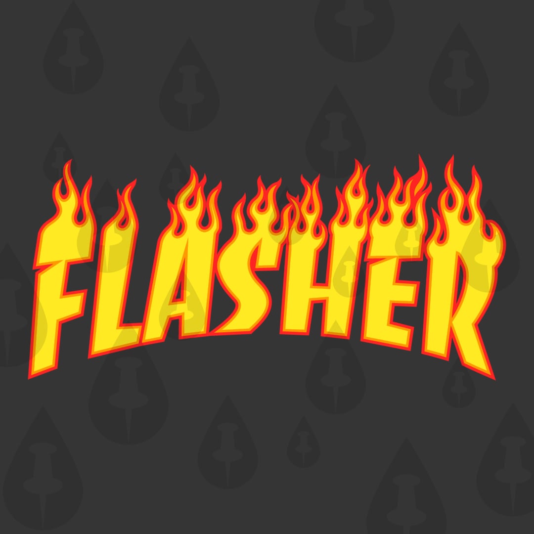 Flasher Funny Skate Magazine Logo SVG 2021 Streetwear Stripper Flashing ...