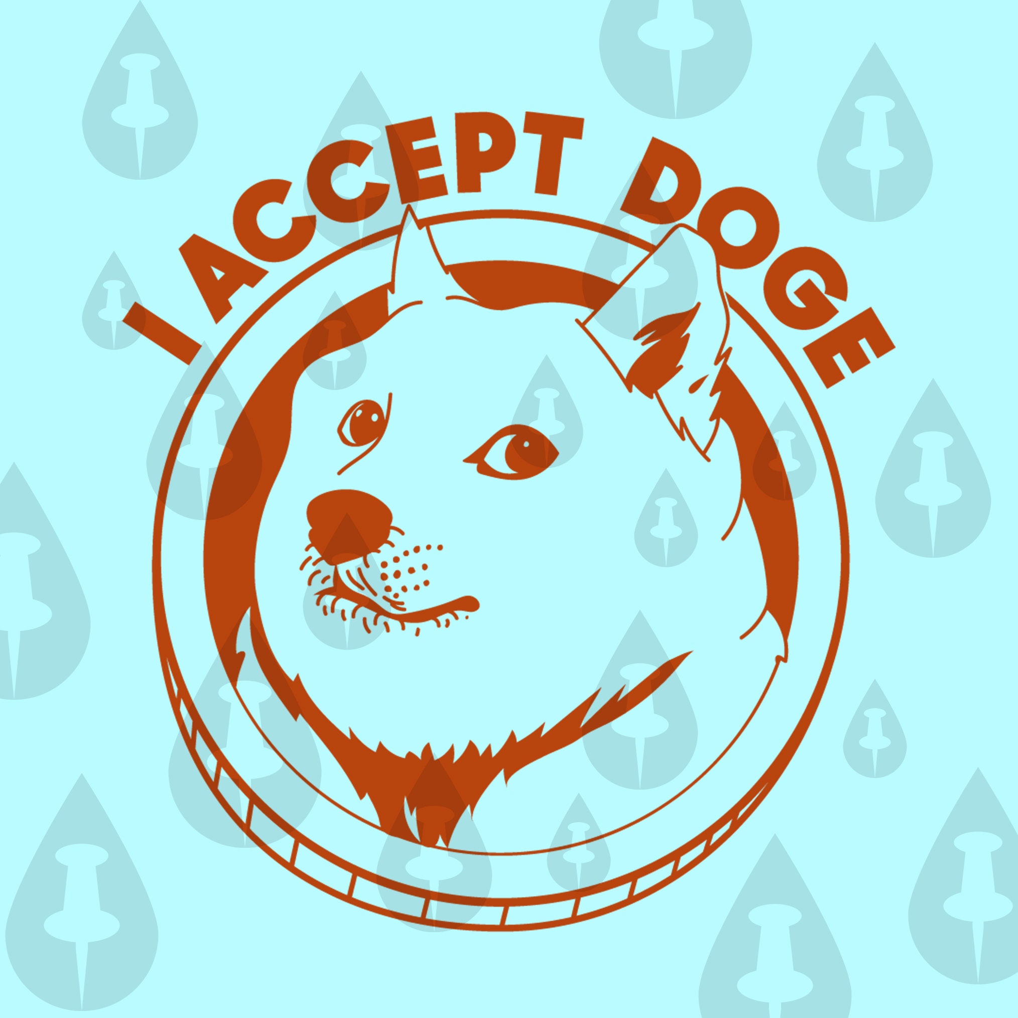 I Accept Doge Funny Dog Meme SVG Dogecoin Bitcoin LTC 2021 - Etsy India
