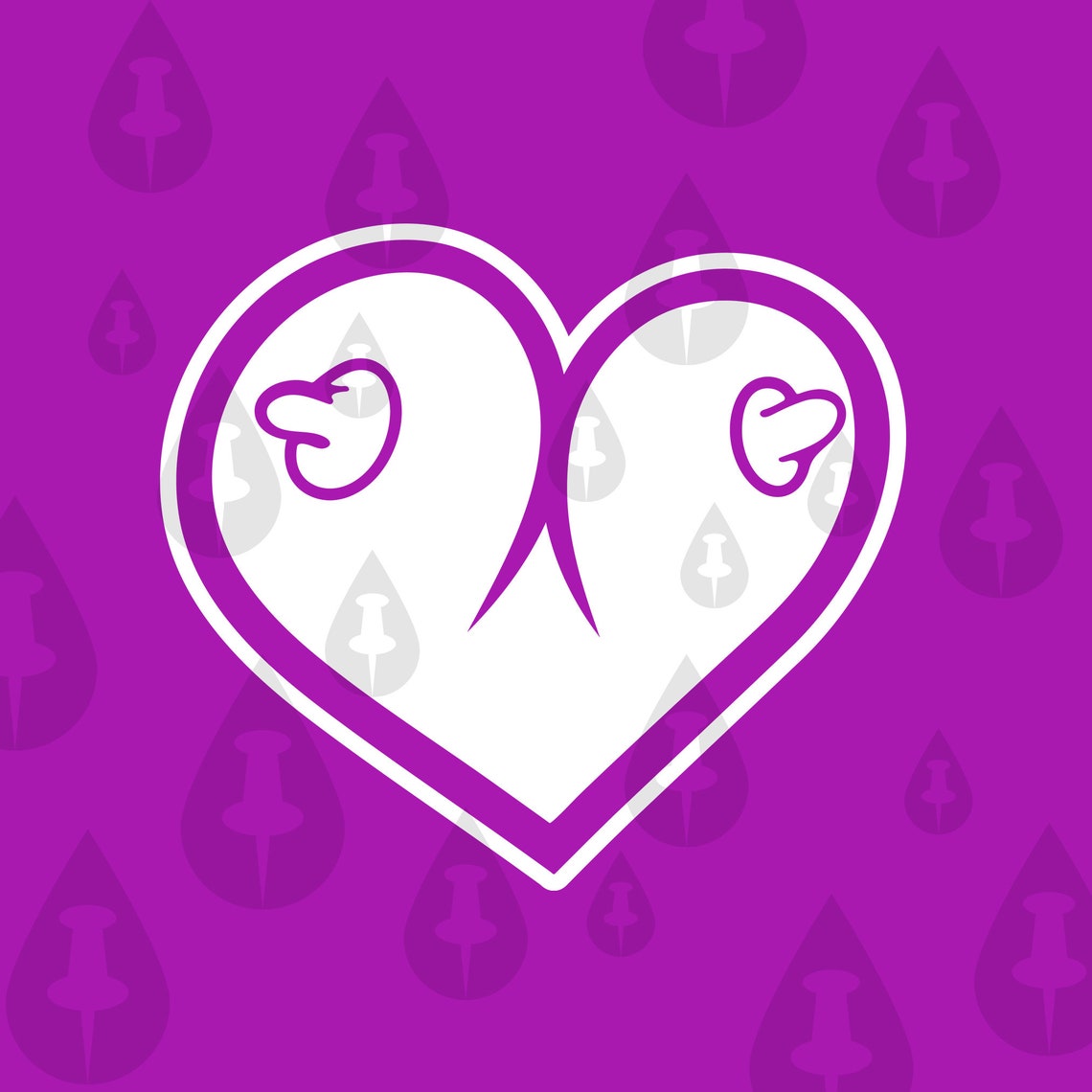 Boob Heart With Open Nipples Funny Heart Valentines Day | Etsy