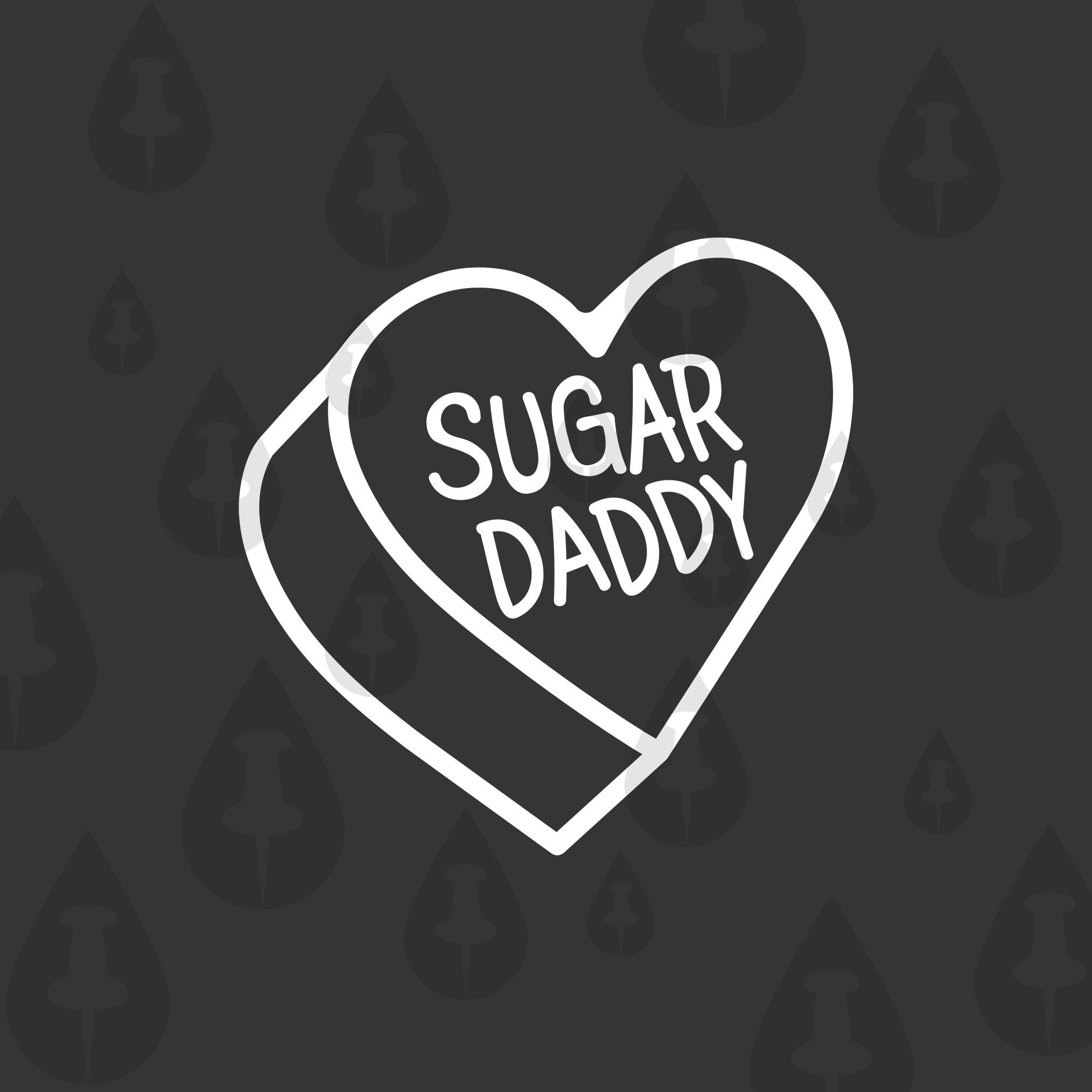Sugar Daddy Valentines Day Heart Candy Funny Heart - Etsy