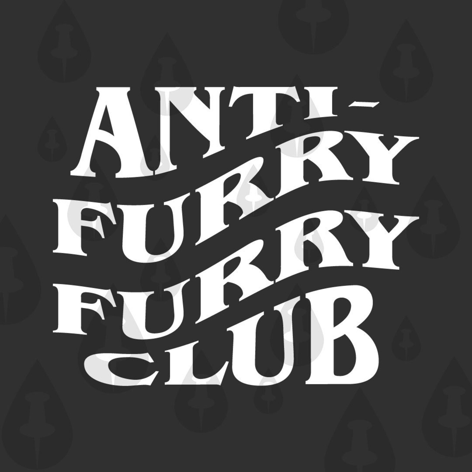 Anti Furry Furry Club SVG People Who Enjoy Fur Suits but - Etsy UK