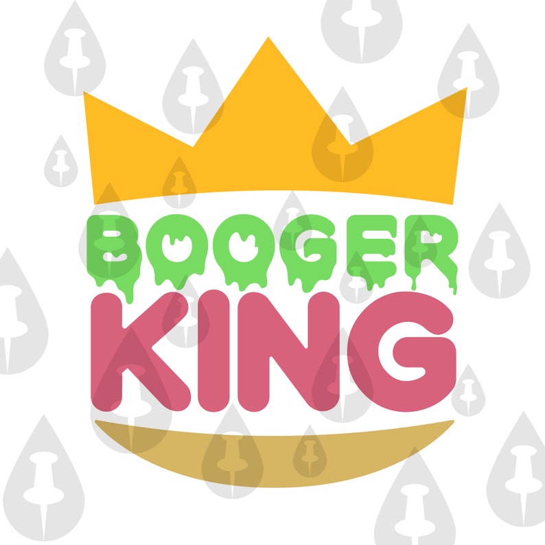 Booger King Funny Burger King Meme / Baby Picking Nose Logo - Etsy