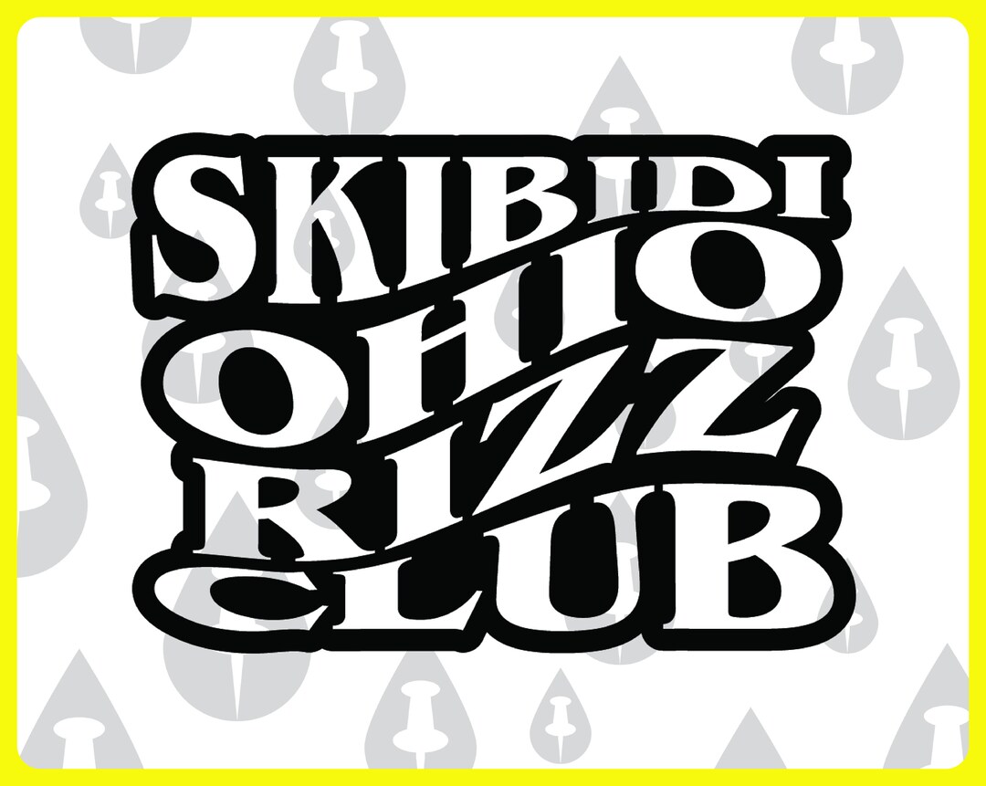 Skibidi Ohio Rizz Club SVG - Cricut Vector for Gen Z Kids Who ...