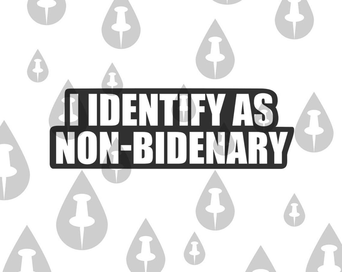 I Identify as Non Bidenary SVG Cricut Vector Halloween - Etsy