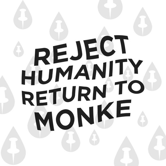 Reject Humanity Return to Monke Funny Antisocial Social Club | Etsy