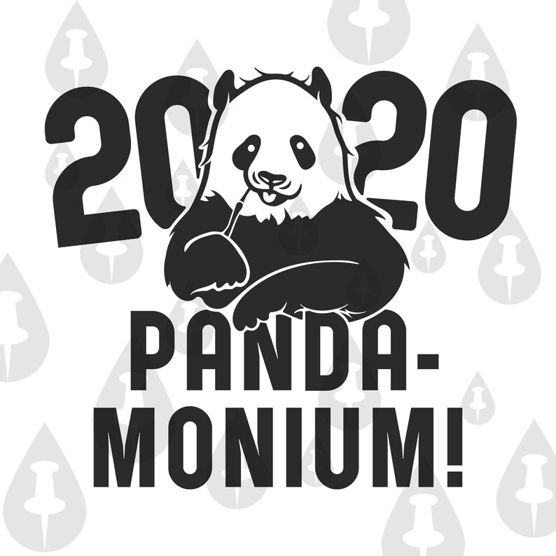 Pandamonium 2020 Cute Panda SVG Vector & Print Pack | Etsy
