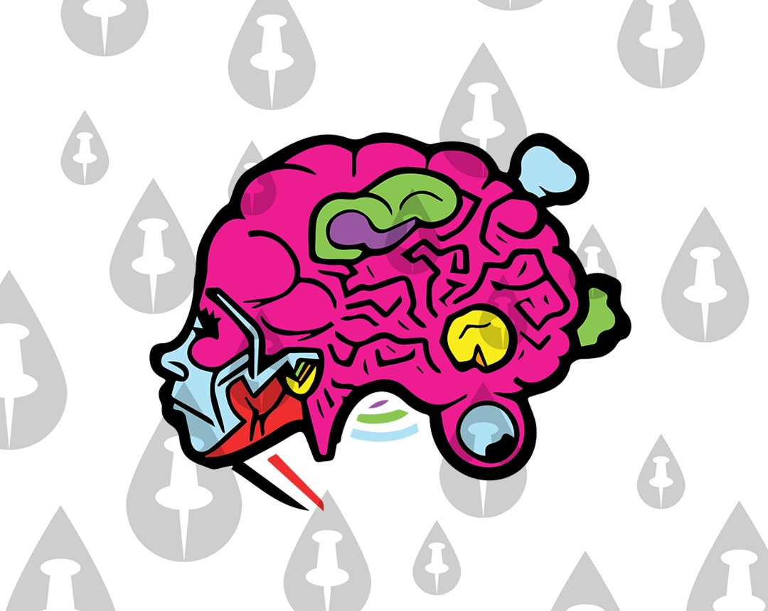 Graffiti Brain SVG Download - Video Game Style Graffiti Art | Perfect ...