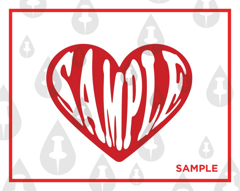 Custom Heart Personalized Phrase SVG Unique Warped Words - Etsy