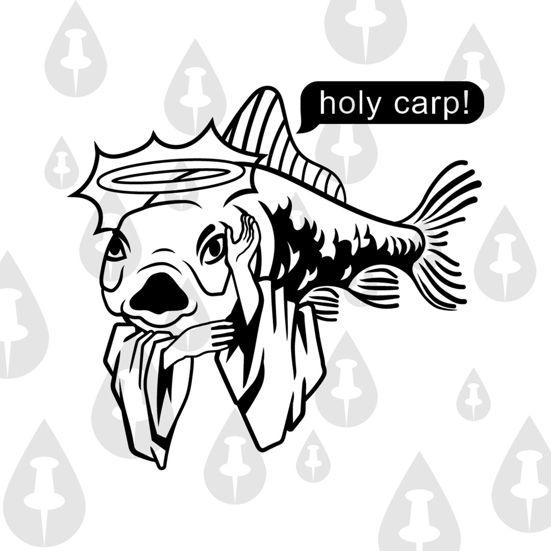Holy Carp Funny Holy Fish Carp iPhone orthographe erreur Fishing Meme ...