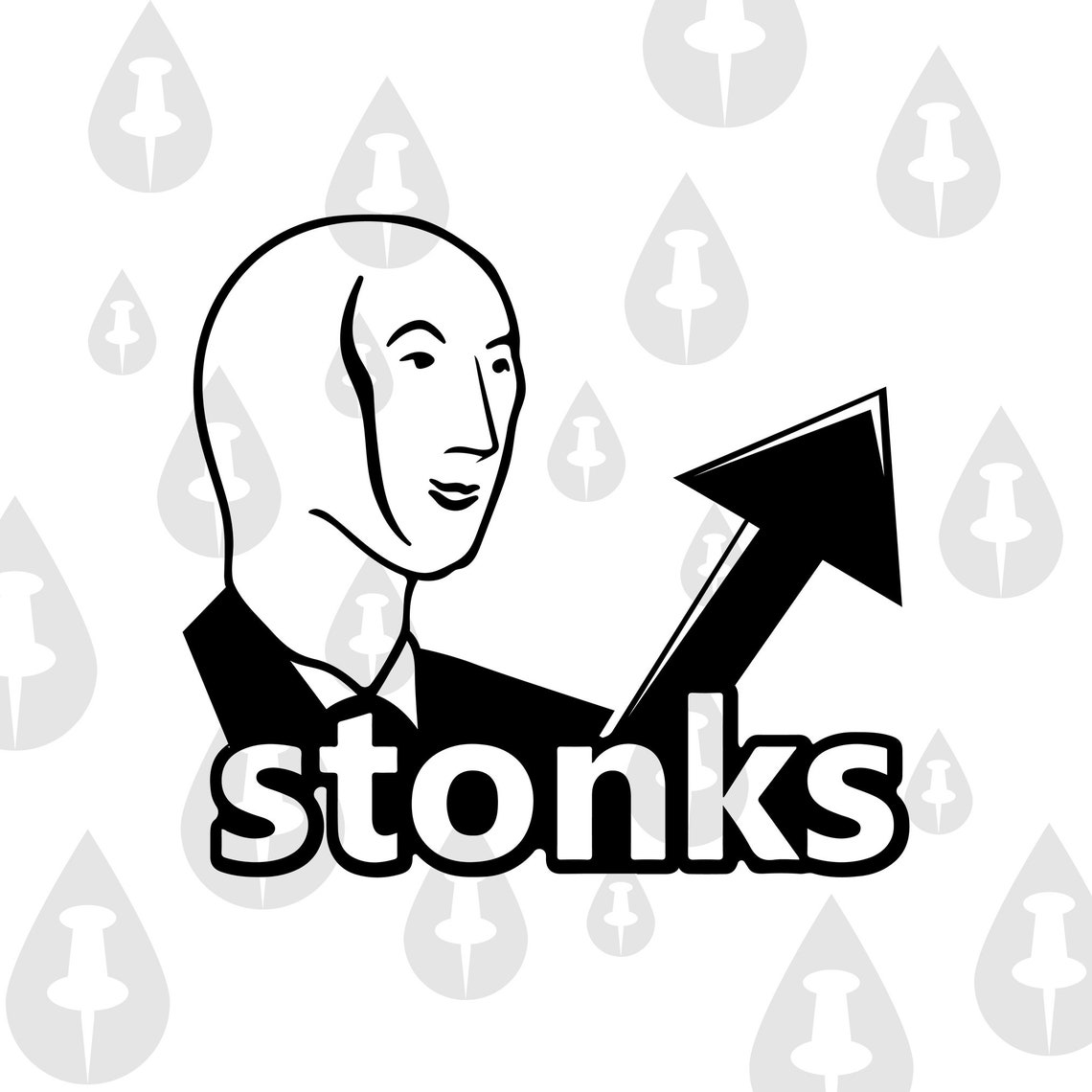 Stonks Funny Meme SVG Logo et visage GME GameStop AMC - Etsy France