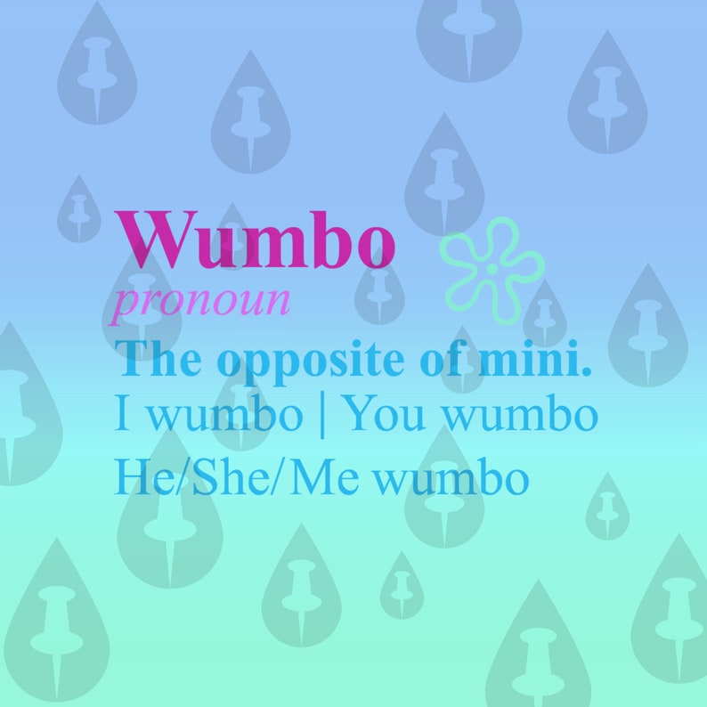 Wumbo Definition Funny Spongebob Patrick Star SVG for Cricut | Etsy