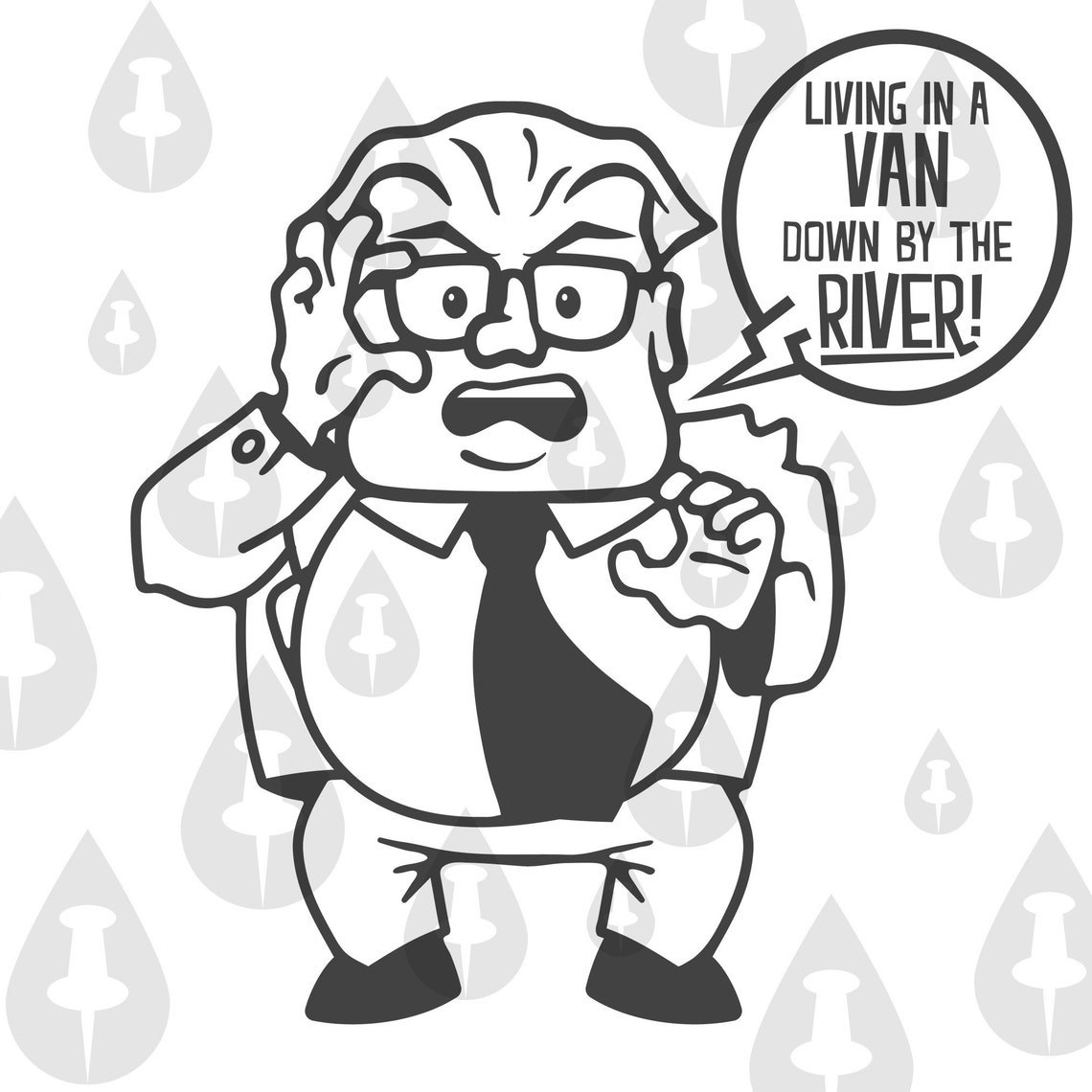 Matt Foley Van Down by the River - Funny SNL Vanlife SVG Cut & Print ...