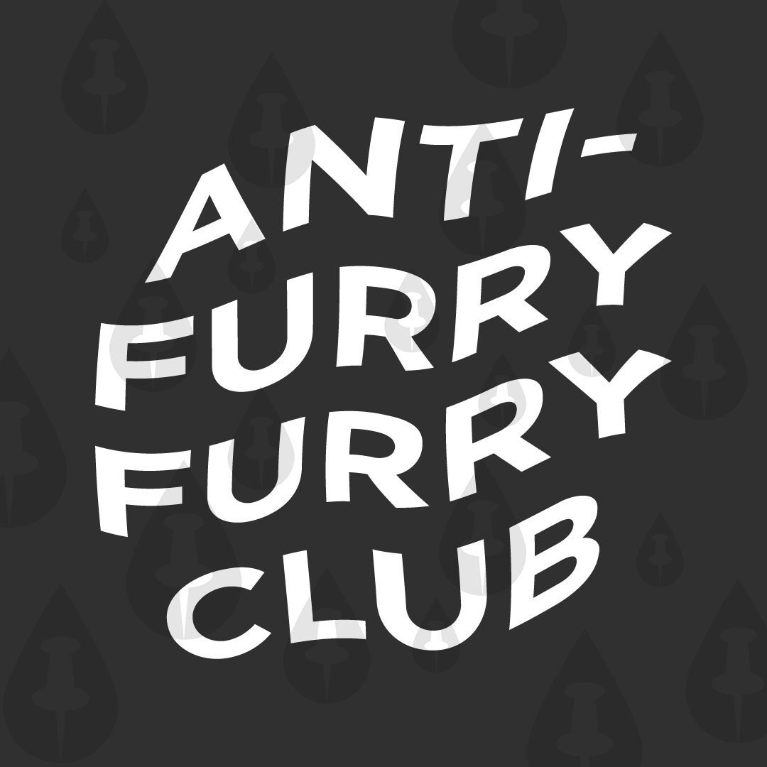 Anti Furry Furry Club SVG People Who Enjoy Fur Suits but - Etsy UK
