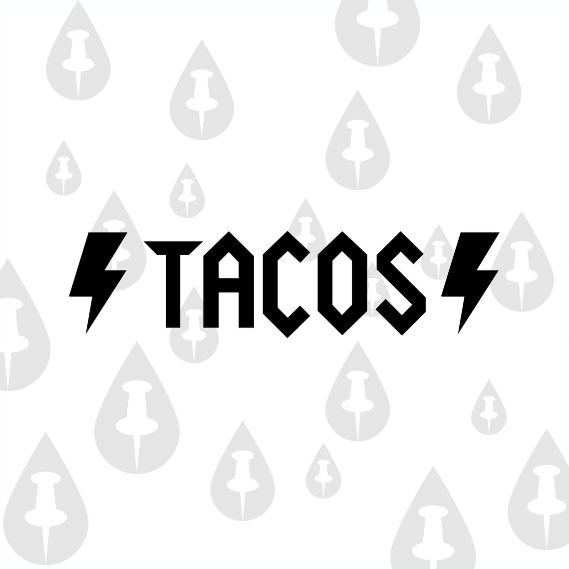 Tacos Rock Taco Text Rock N Roll KISS Style Logo SVG | Etsy
