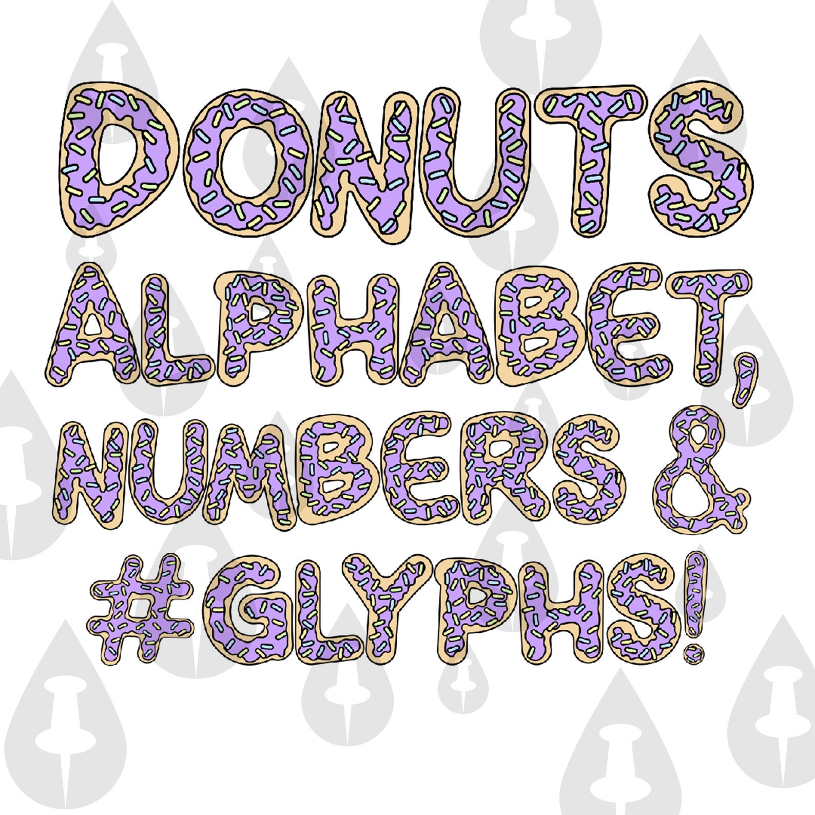 Sweeten Your Projects With a Printable Donut Alphabet in - Etsy