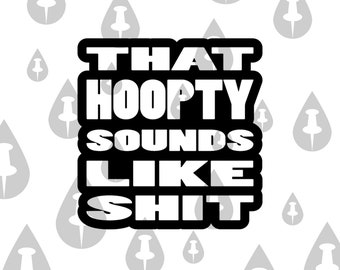 Hoopty Car Window Decal - Etsy