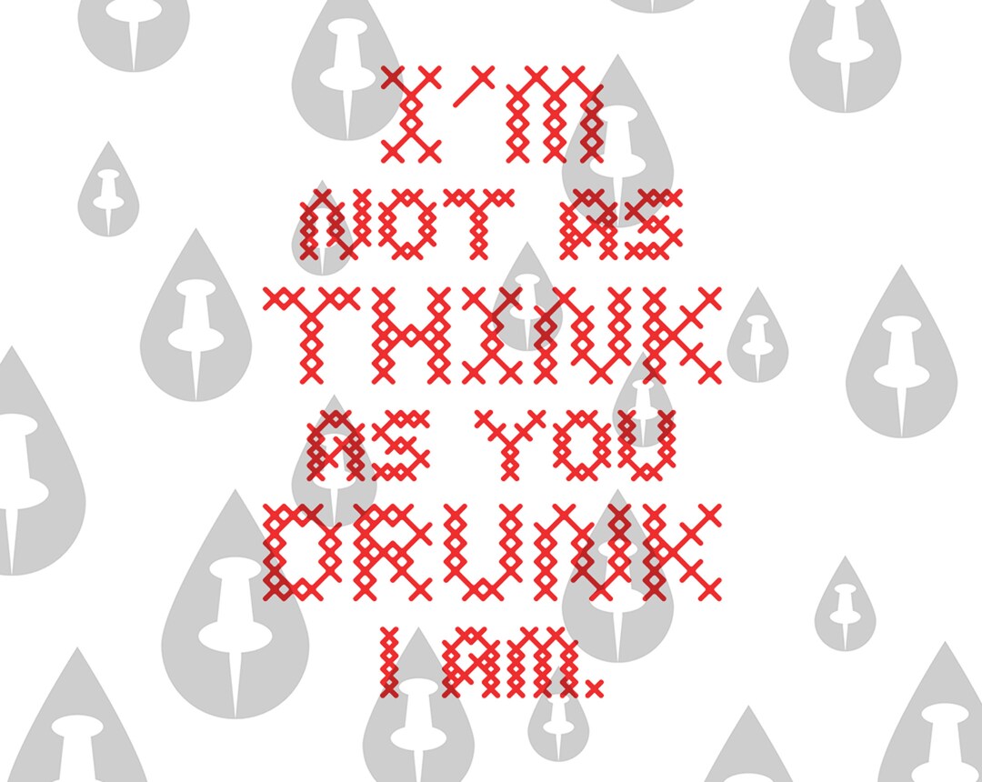I'm Not as Think as You Drunk I Am SVG Funny Christmas Sweater Design ...