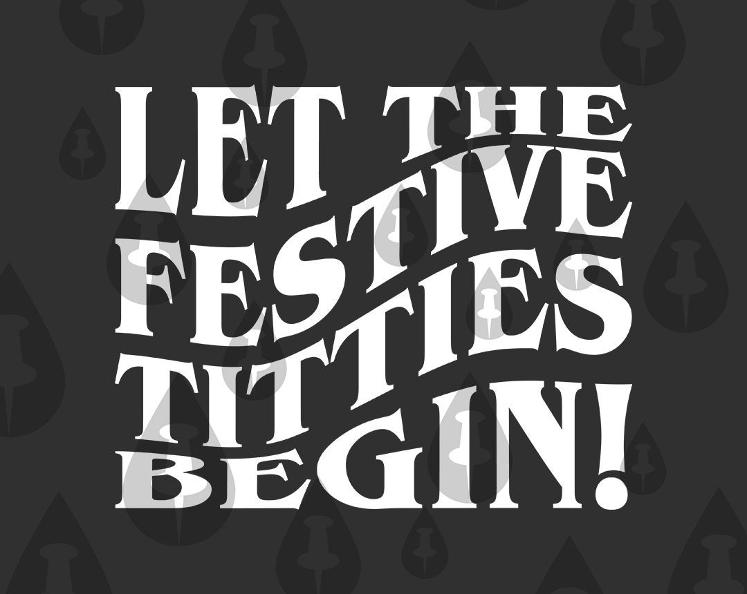 Let the Festivities Begin SVG - Cricut Vector Festive Chest Holiday ...