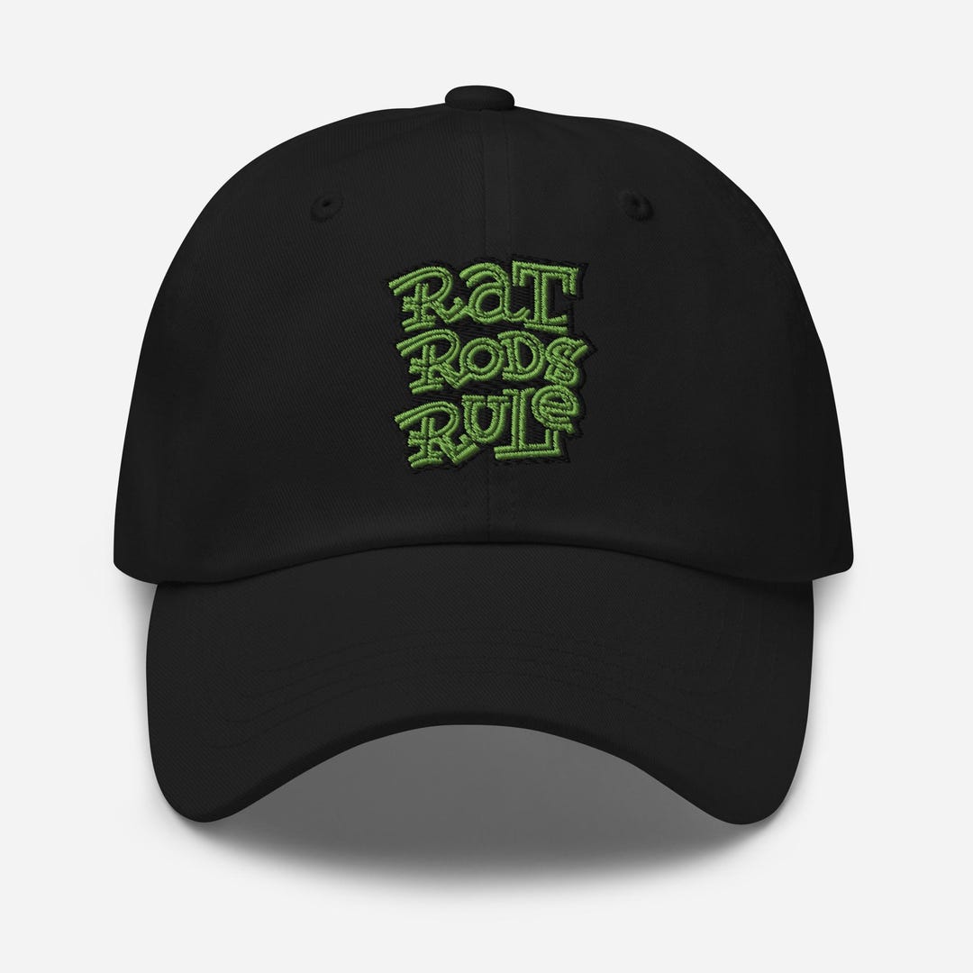 Rat Rods Rule Vintage Dad Hat Gearhead Cap Clean Garage Gift for Custom ...