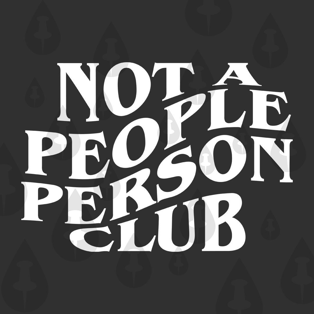 Not A People Person Club SVG for People Who Don't Like Being Around ...