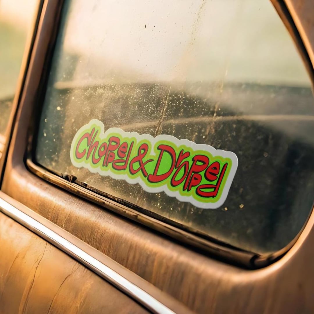 Chopped and Dropped Sticker - Slammed Car Culture | Gift for Him, Dad ...