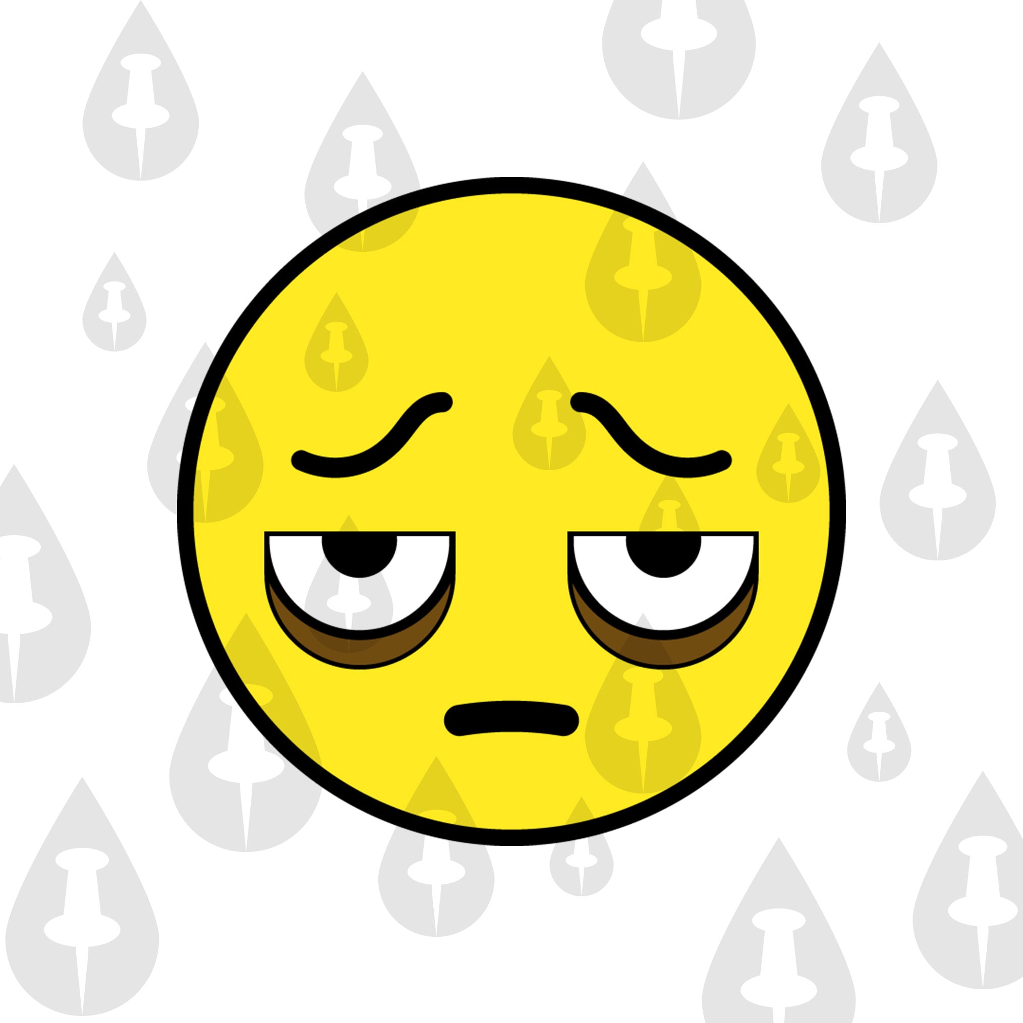 Emoticon Exhausted