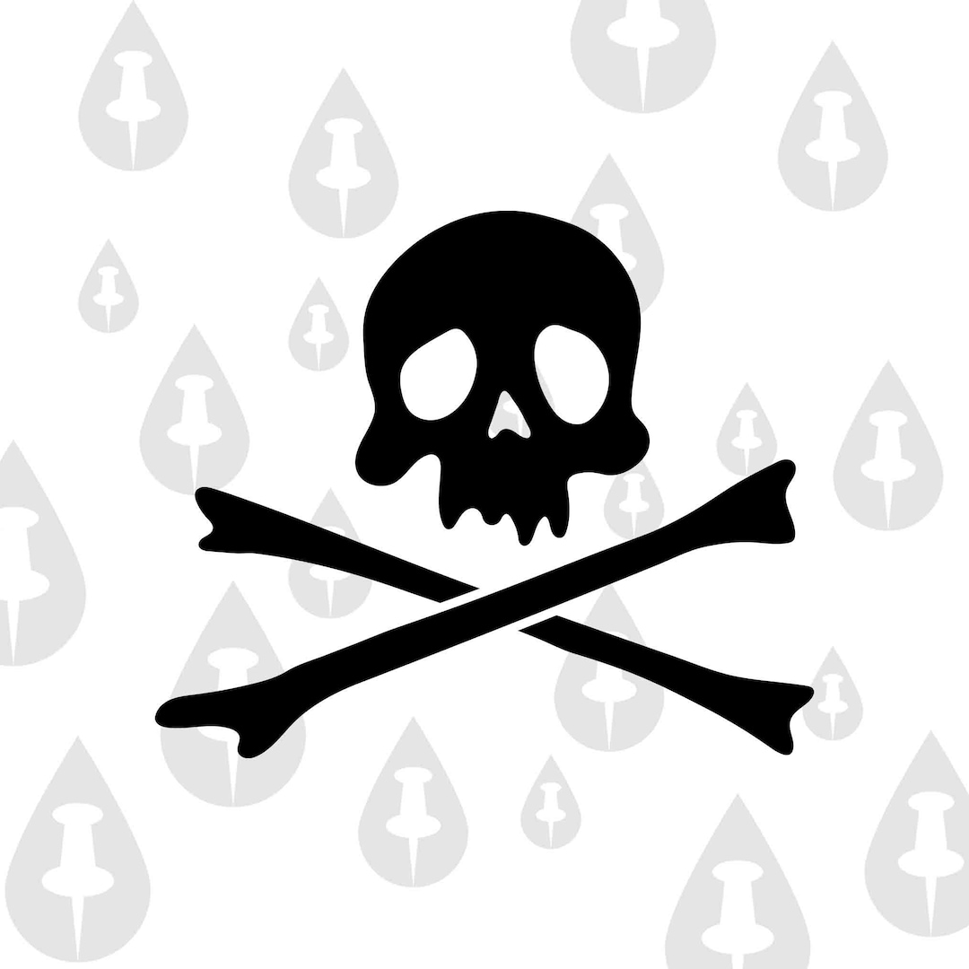 Skull and Crossbones SVG - Spooky Halloween Pirate Skull Vector File ...