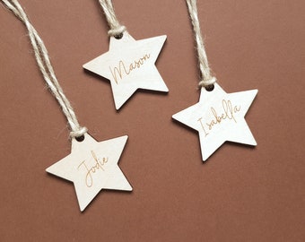 Star Gift Tags - Etsy