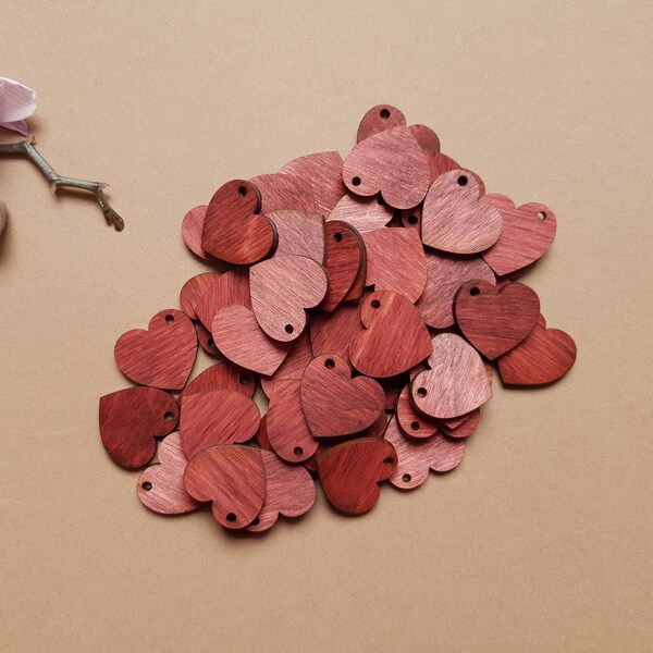 Red Heart Wood - Etsy